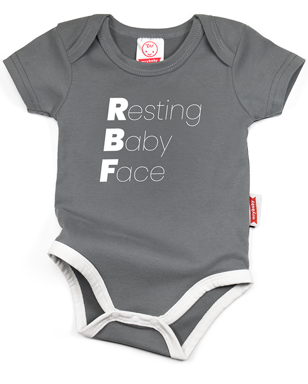 Resting Baby Face | Funny Baby Bodysuit | wrybaby – Wry Baby